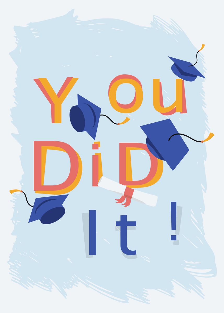 'You did it' Poster, picture, metal print, paint by Markus Paeschke ...