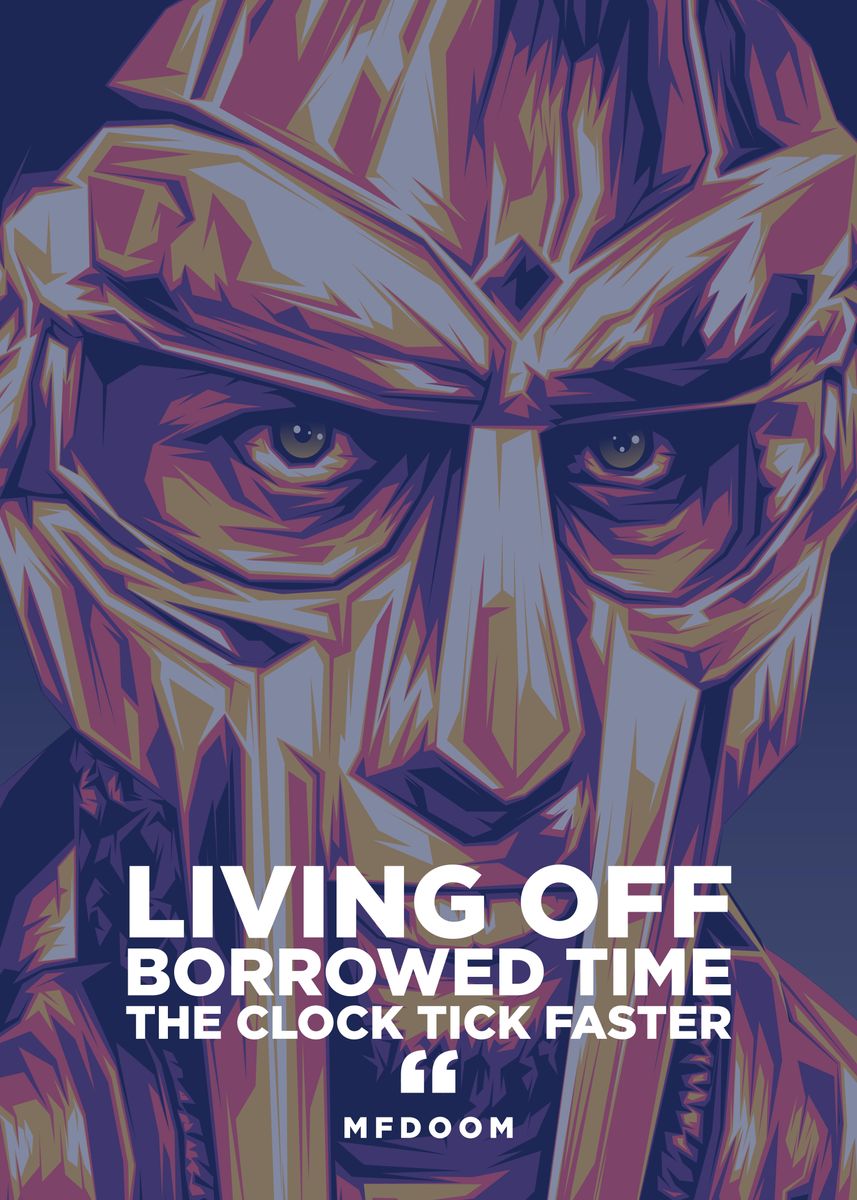 'MF Doom Music Rapper' Poster by Lucky Dream | Displate