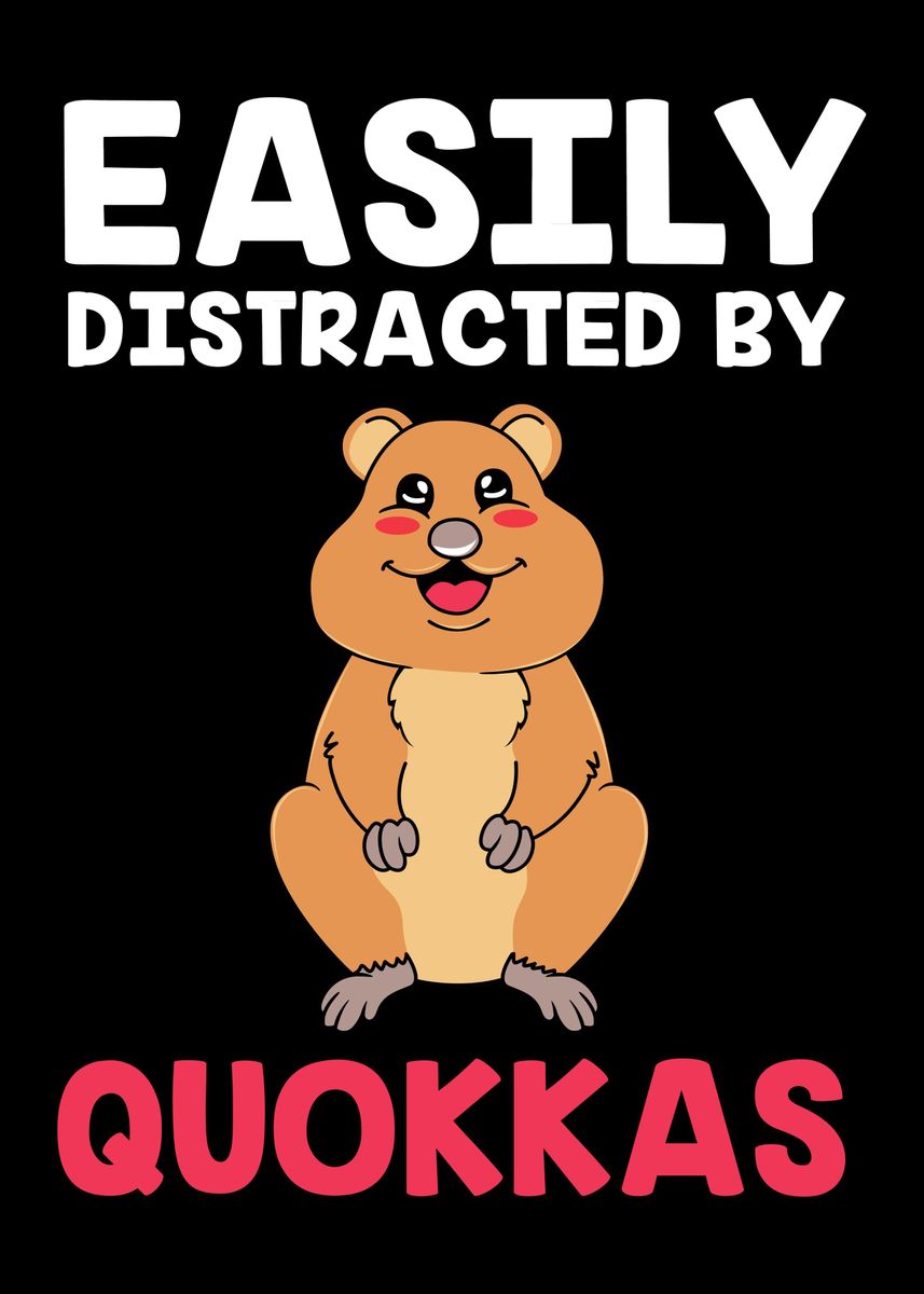 'Funny Quokka' Poster, picture, metal print, paint by FunnyGifts | Displate