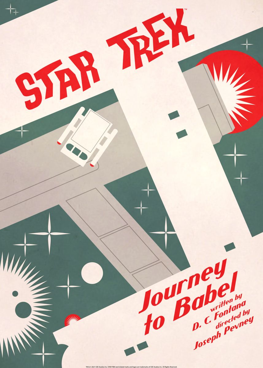 'Journey to Babel' Poster, picture, metal print, paint by Star Trek ...