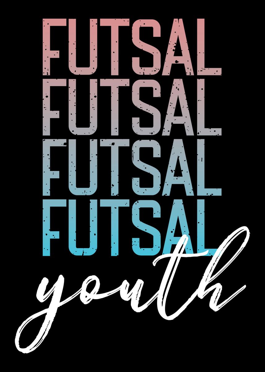 'Futsal Team Soccer Indoor ' Poster, picture, metal print, paint by ...