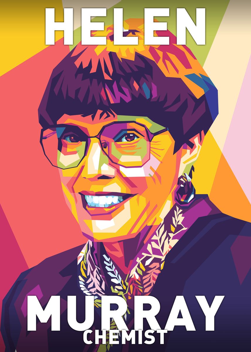 'Helen Murray' Poster, picture, metal print, paint by Shecience | Displate