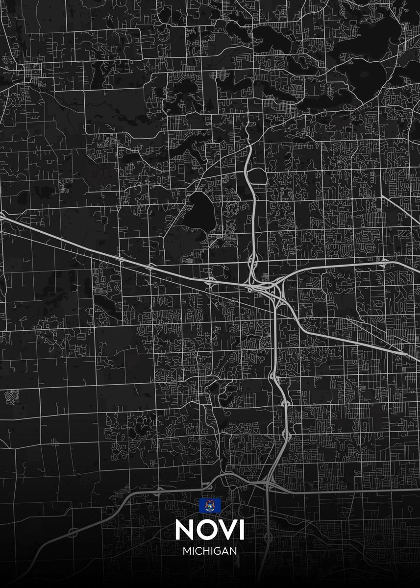 'Novi MI' Poster by IMR Designs | Displate