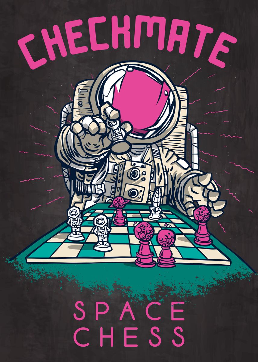 'Space Chess' Poster by StonerPlates | Displate