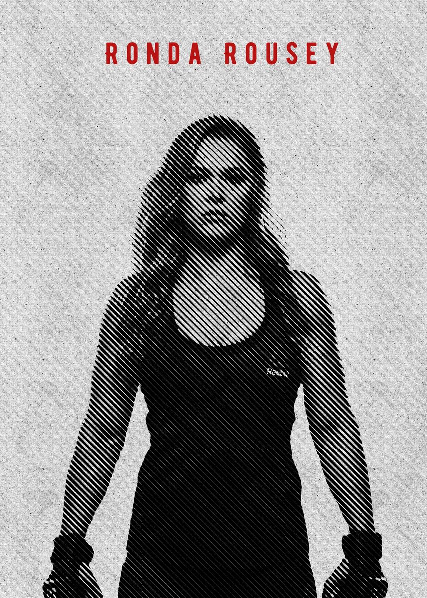 'Ronda Rousey' Poster, picture, metal print, paint by Trending ...