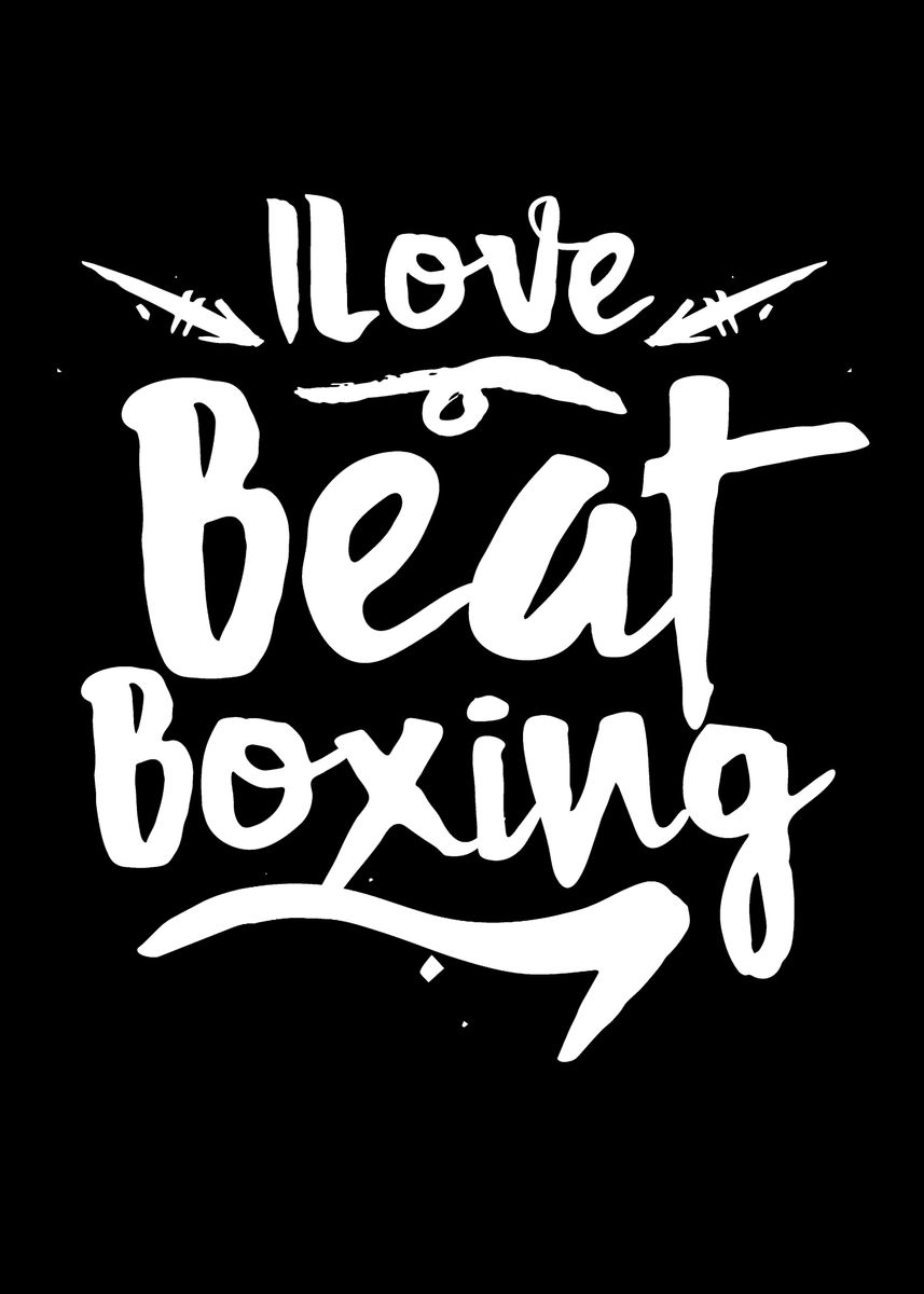 'I love Beatboxing' Poster, picture, metal print, paint by dr3designs ...