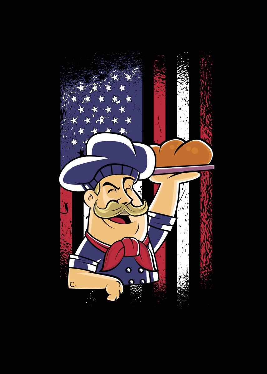 'American Chef' Poster by BestPrints | Displate