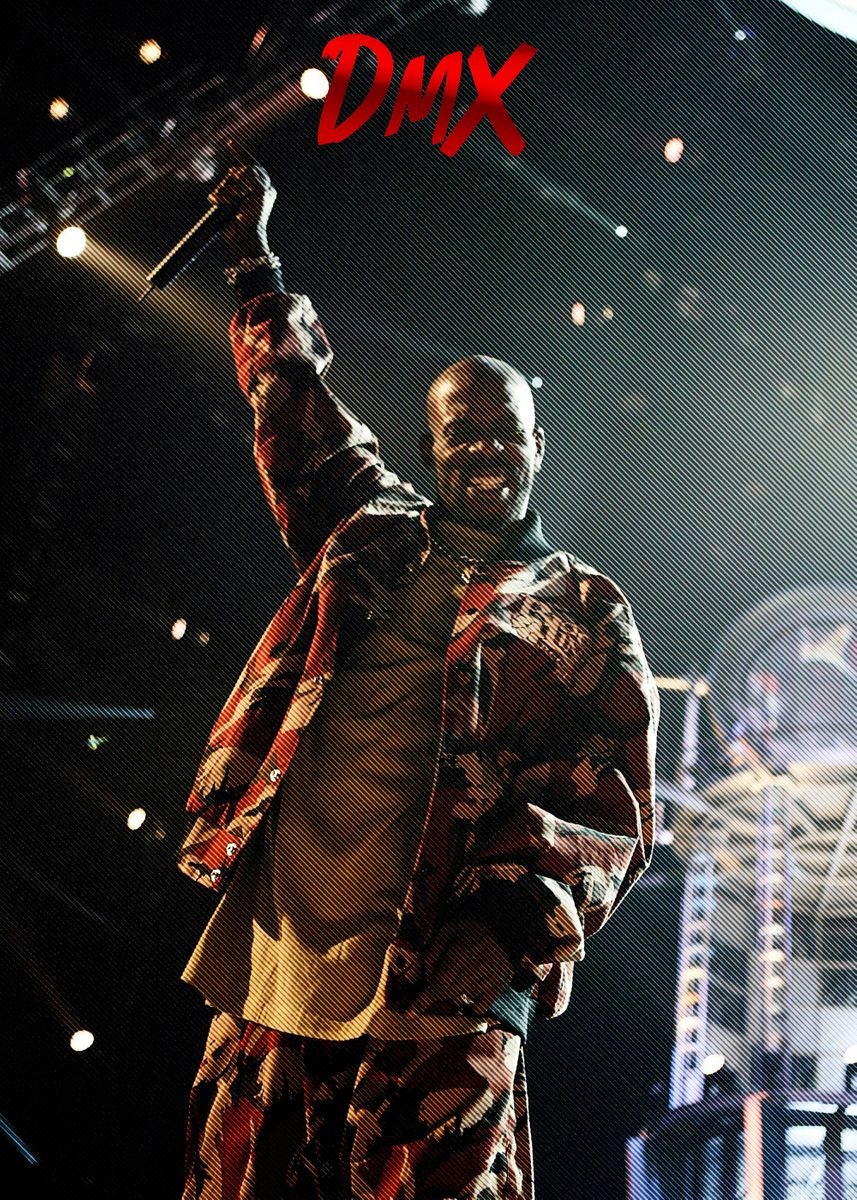 'DMX rapper hiphop ' Poster, picture, metal print, paint by jamesstudio ...