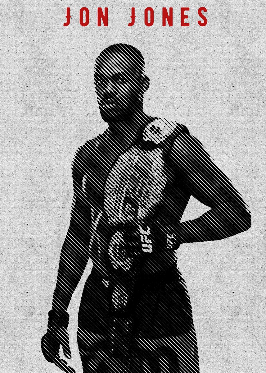 'Jon Jones' Poster, picture, metal print, paint by Trending Collections ...