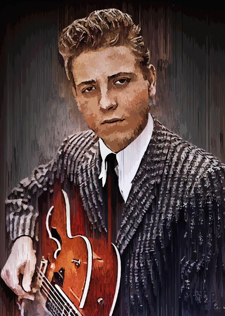 'Eddie Cochran' Poster, picture, metal print, paint by Muhammad Irsan ...