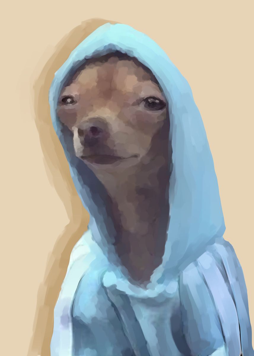 'dog' Poster, picture, metal print, paint by eunoia | Displate