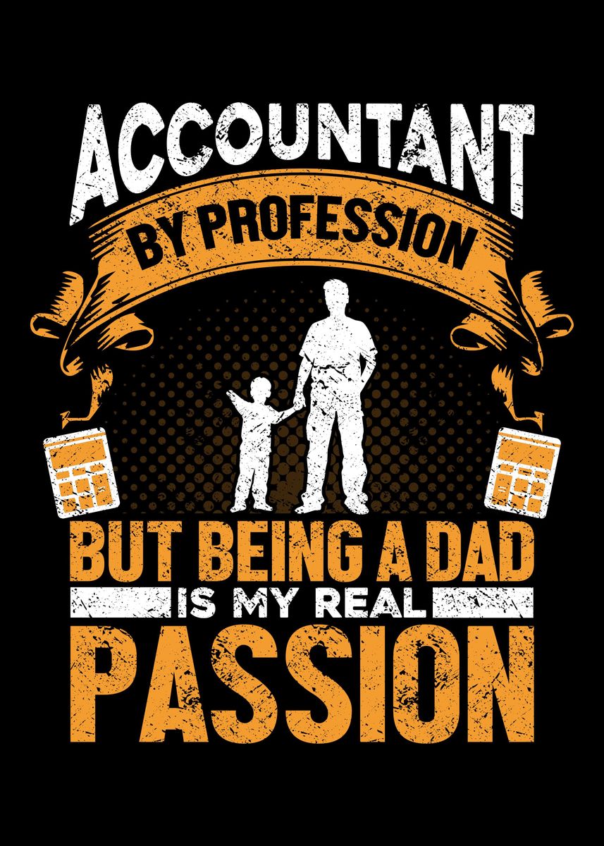 'Accountant Bookkeeper' Poster, picture, metal print, paint by ...