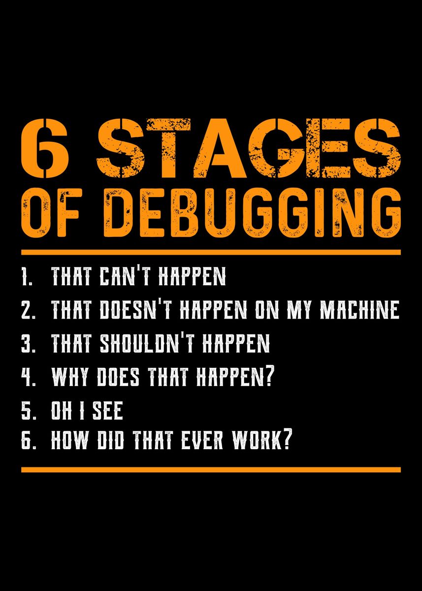 'Funny Programming Computer' Poster, picture, metal print, paint by ...