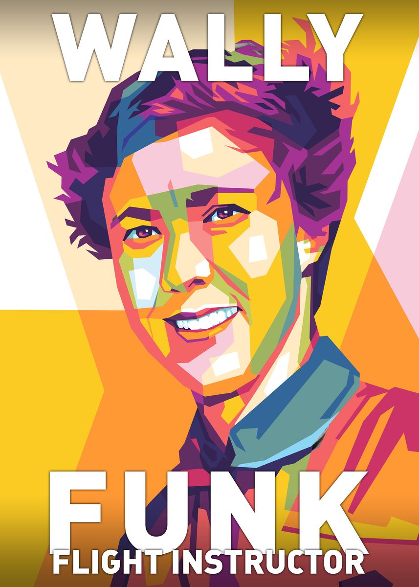 'Wally Funk' Poster by Shecience | Displate