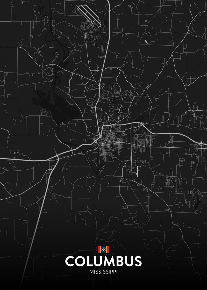 'Columbus MS' Poster by IMR Designs | Displate