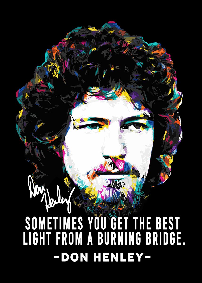 'Don Henley' Poster, picture, metal print, paint by Joyce Louisa | Displate