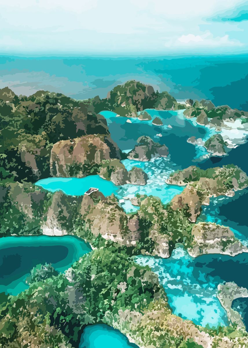 'Raja ampat island' Poster by Cipto Andrianto | Displate