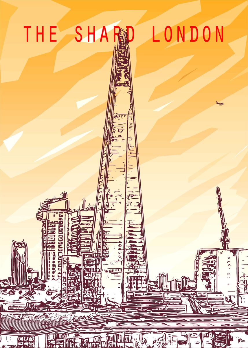 'the Shard' Poster, picture, metal print, paint by for Alms | Displate