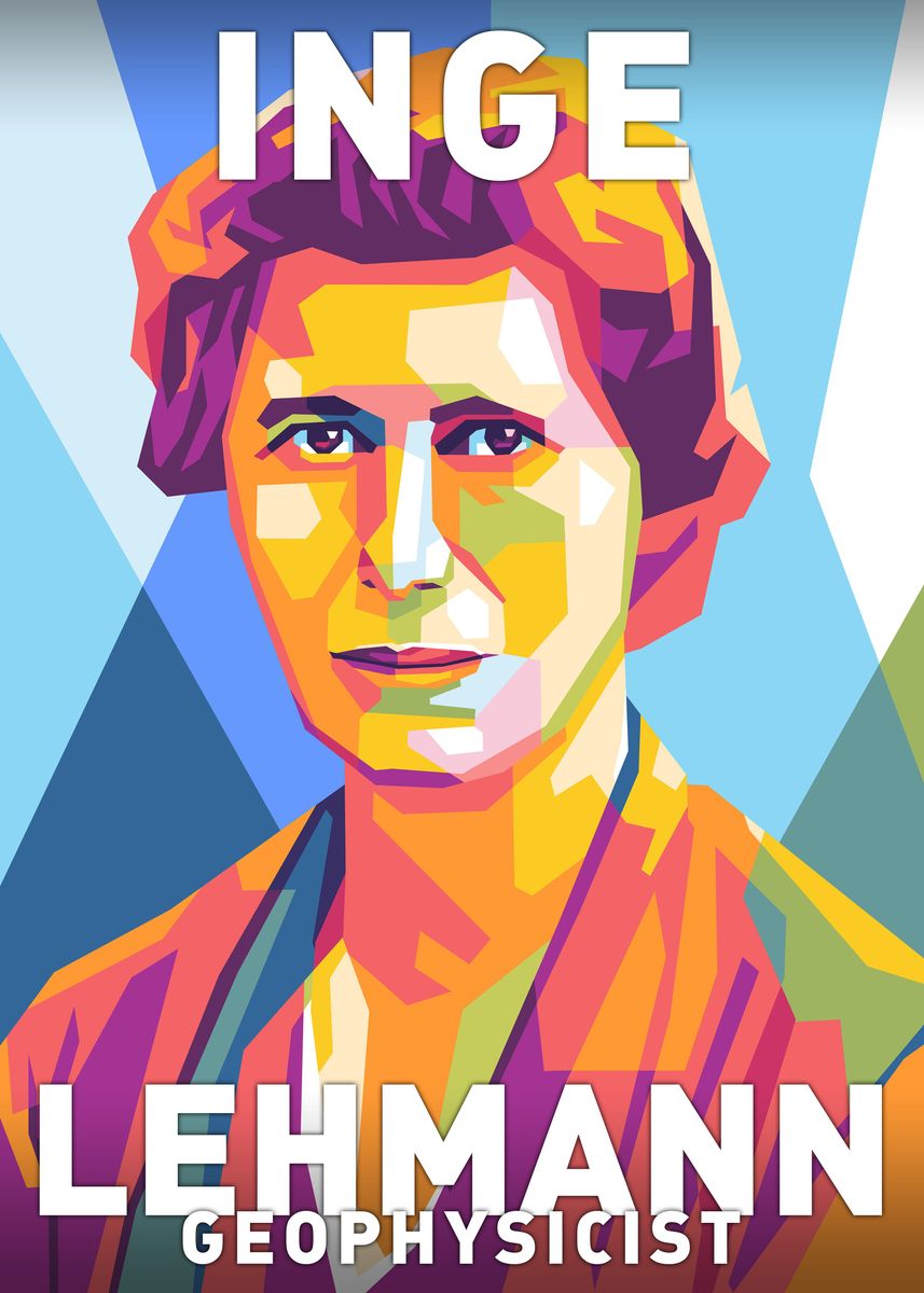 'Inge Lehmann' Poster by Shecience | Displate