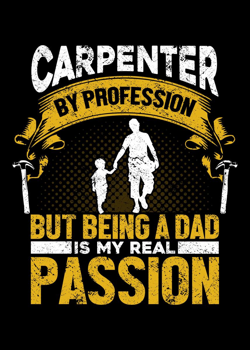 'Carpenter Woodworker' Poster by BobbyBubble | Displate