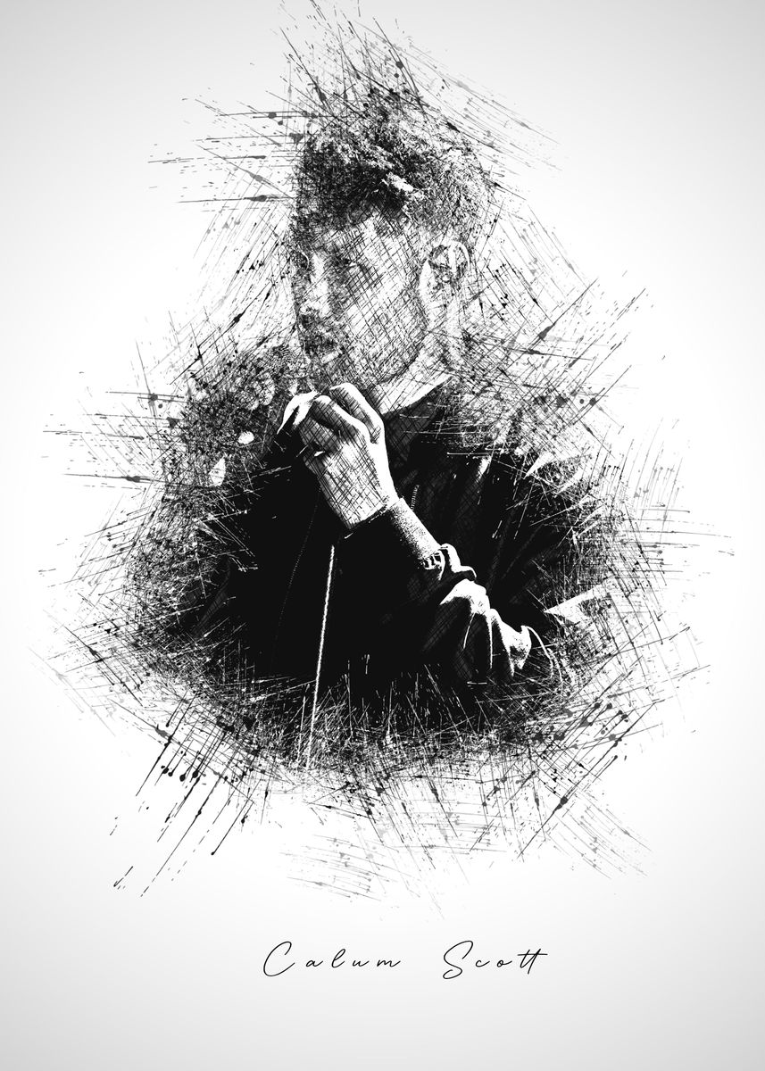 'Calum Scott' Poster, picture, metal print, paint by Clay Williams ...