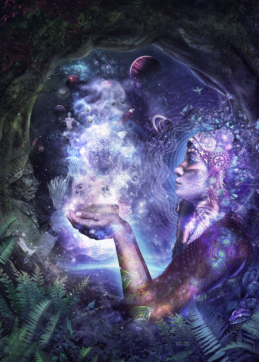 'Mother Aya' Poster, picture, metal print, paint by Cameron Gray | Displate