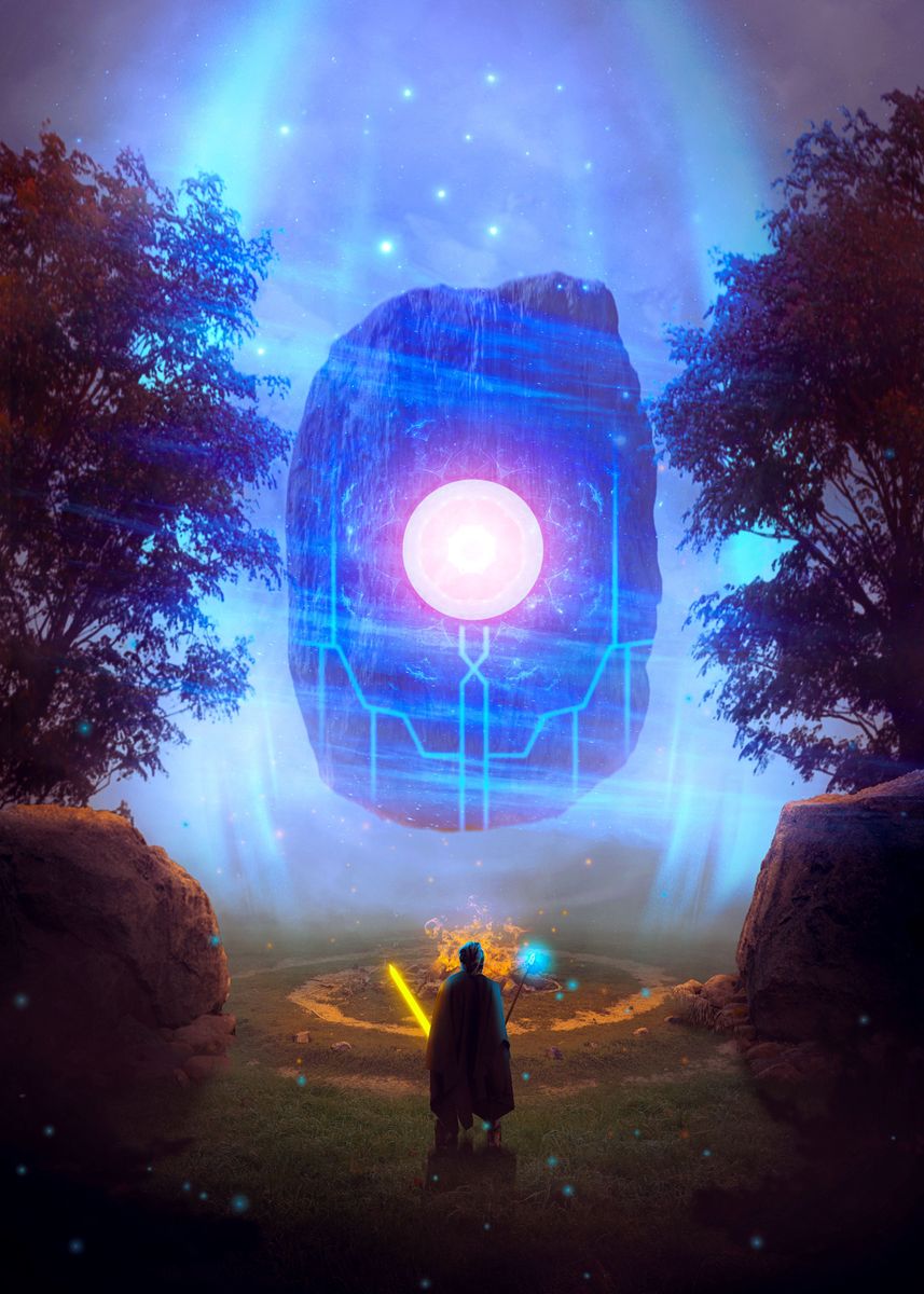 'Magic Rock Poster' Poster, picture, metal print, paint by Robert ...