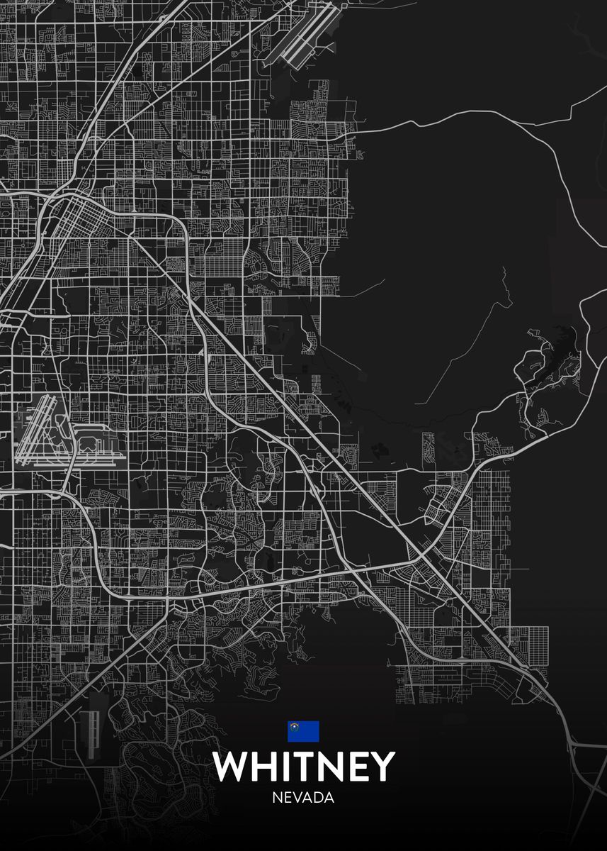 'Whitney NV' Poster, picture, metal print, paint by IMR Designs | Displate