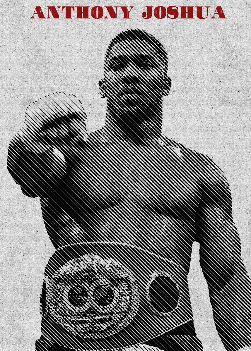 'Anthony Joshua' Poster, picture, metal print, paint by Trending ...