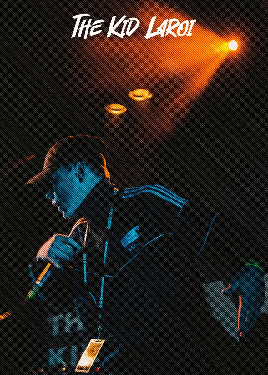 'The Kid Laroi Rapper Music' Poster, picture, metal print, paint by ...