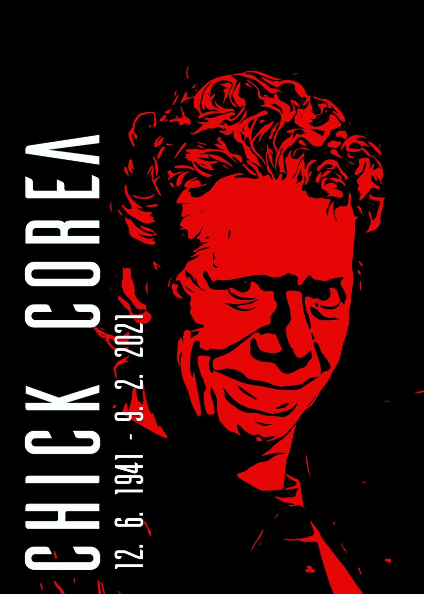 'Chick Corea' Poster, picture, metal print, paint by Petra Rommelfanger ...