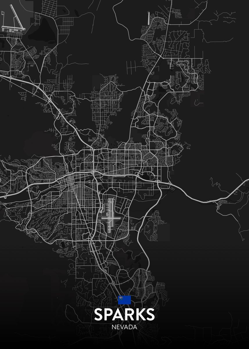 'Sparks NV' Poster by IMR Designs | Displate