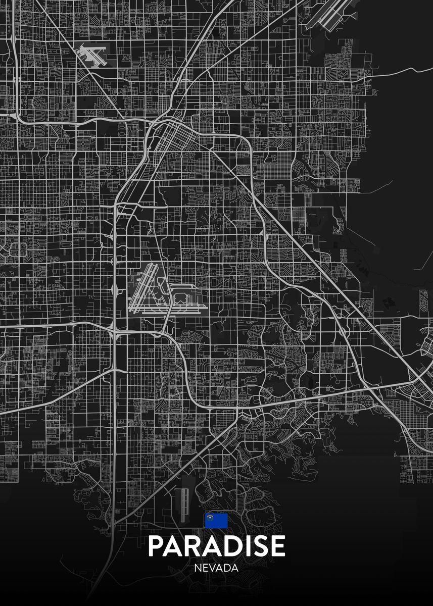 'Paradise NV' Poster, picture, metal print, paint by IMR Designs | Displate