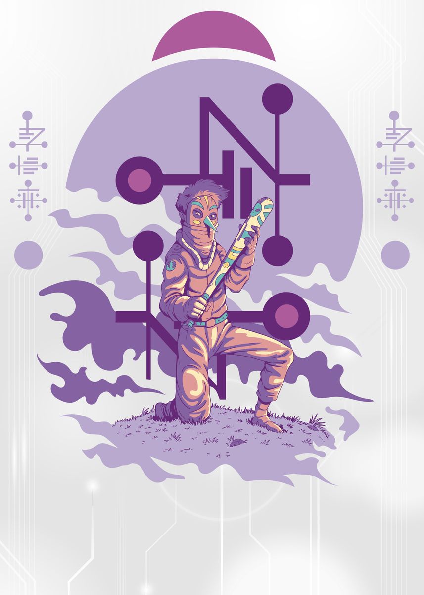 'Space Alien Thug' Poster, picture, metal print, paint by StonerPlates ...