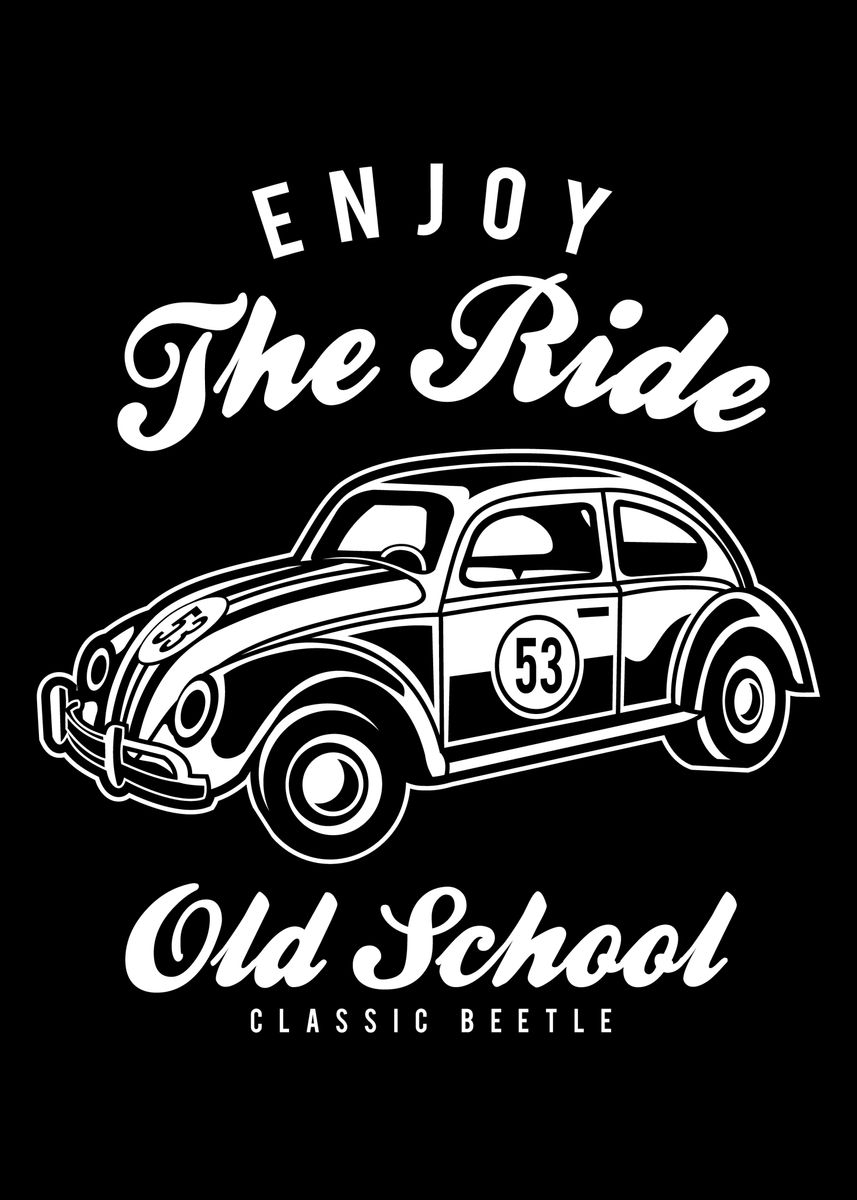 'Enjoy The Ride' Poster, picture, metal print, paint by ...