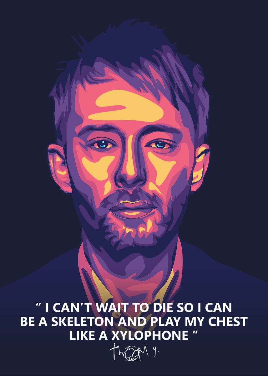 'Thom' Poster, picture, metal print, paint by UP Creative | Displate