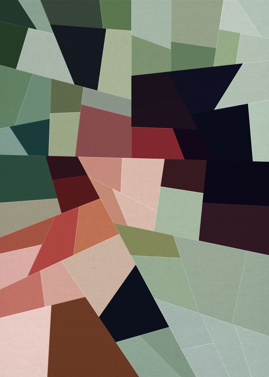 'Low Poly Art 10' Poster, picture, metal print, paint by 1x Merch ...