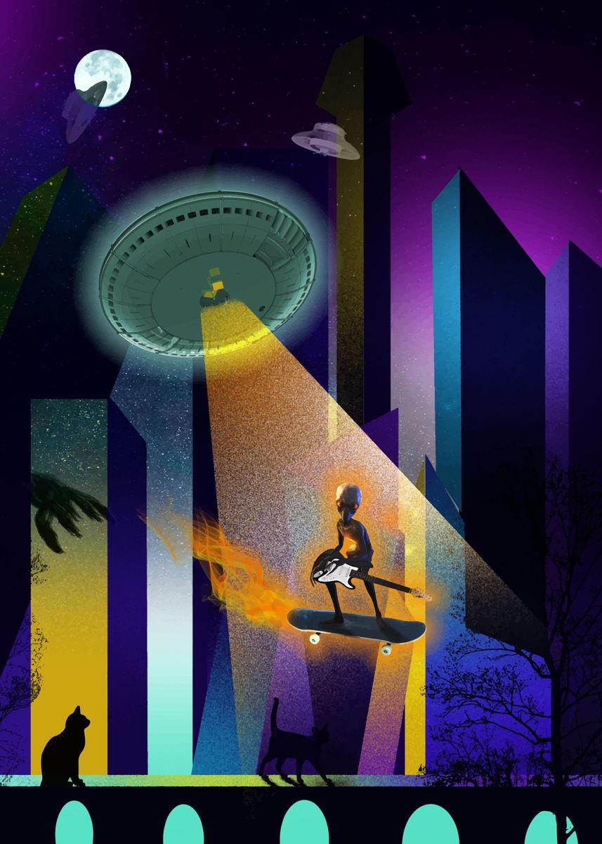 'Alien' Poster by Art Day Creative | Displate