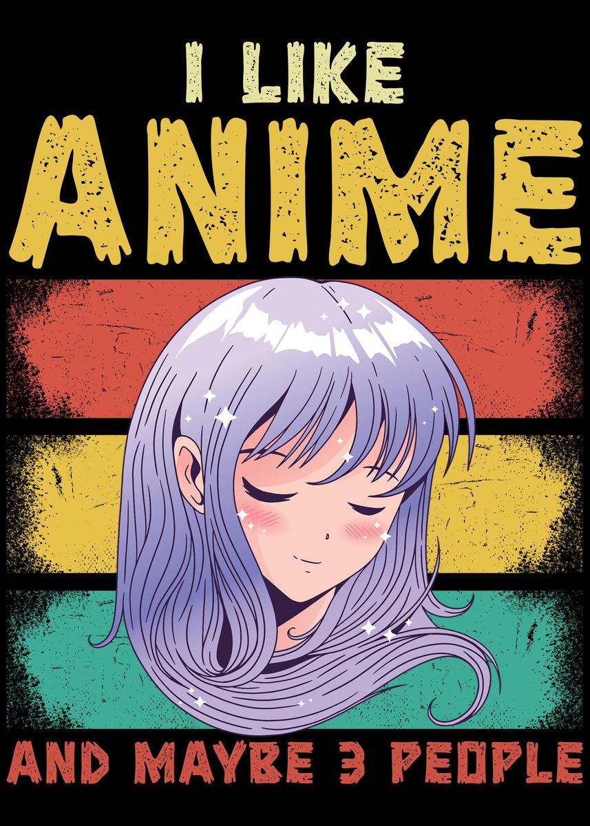 'Funny Anime Fun Lovers' Poster, picture, metal print, paint by ...