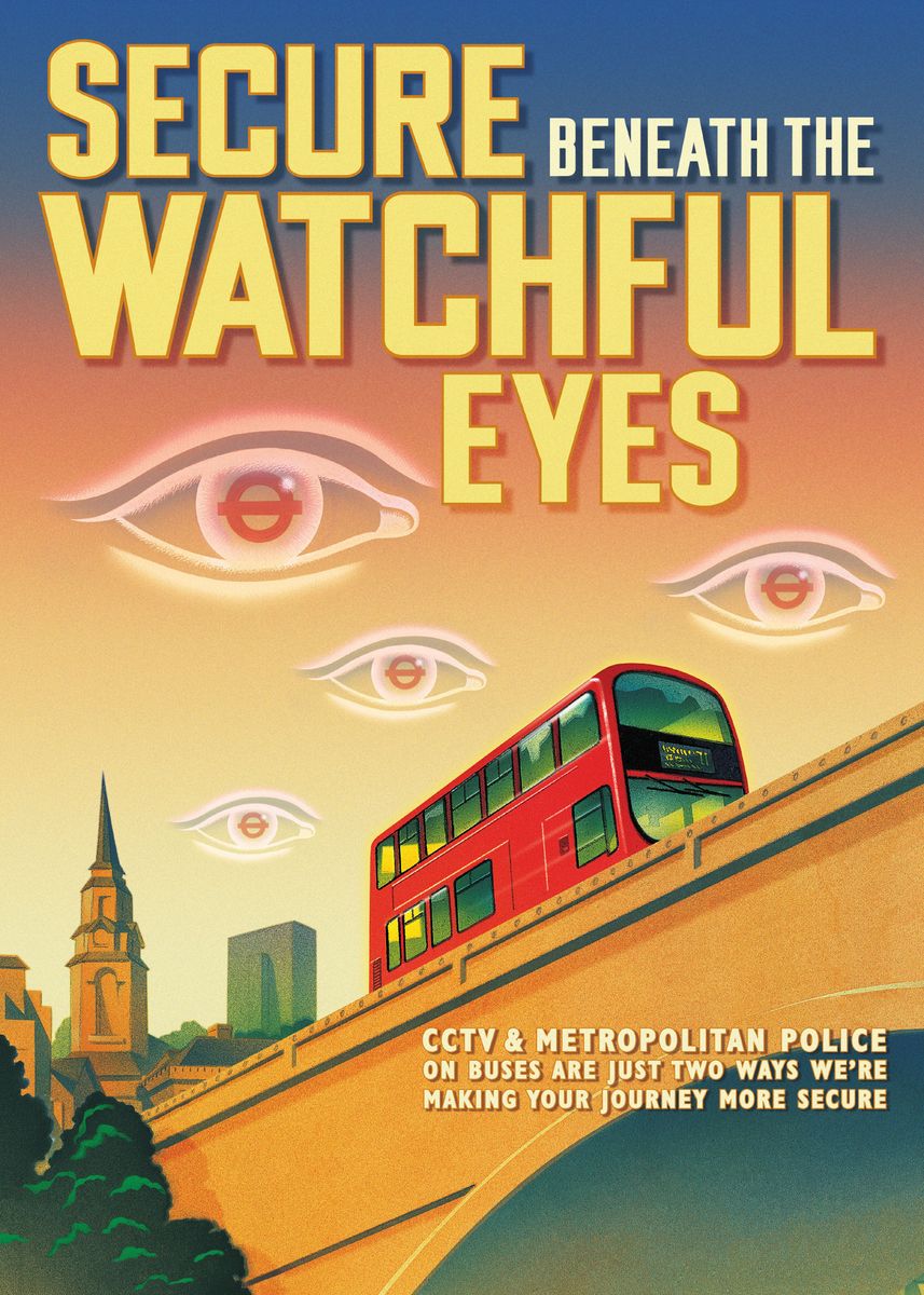 'Watchful eyes' Poster, picture, metal print, paint by Mizz141 | Displate