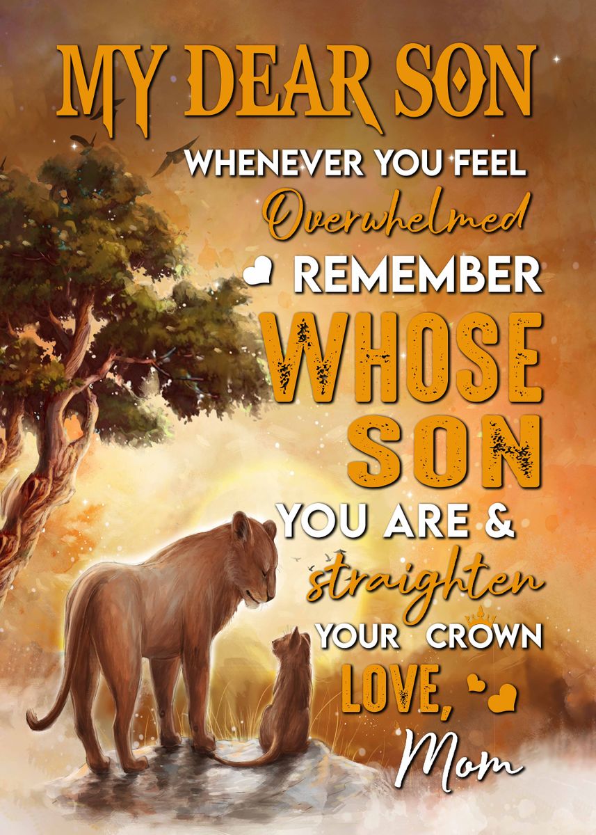 'My Dear son' Poster, picture, metal print, paint by BANANA STUDIO ...