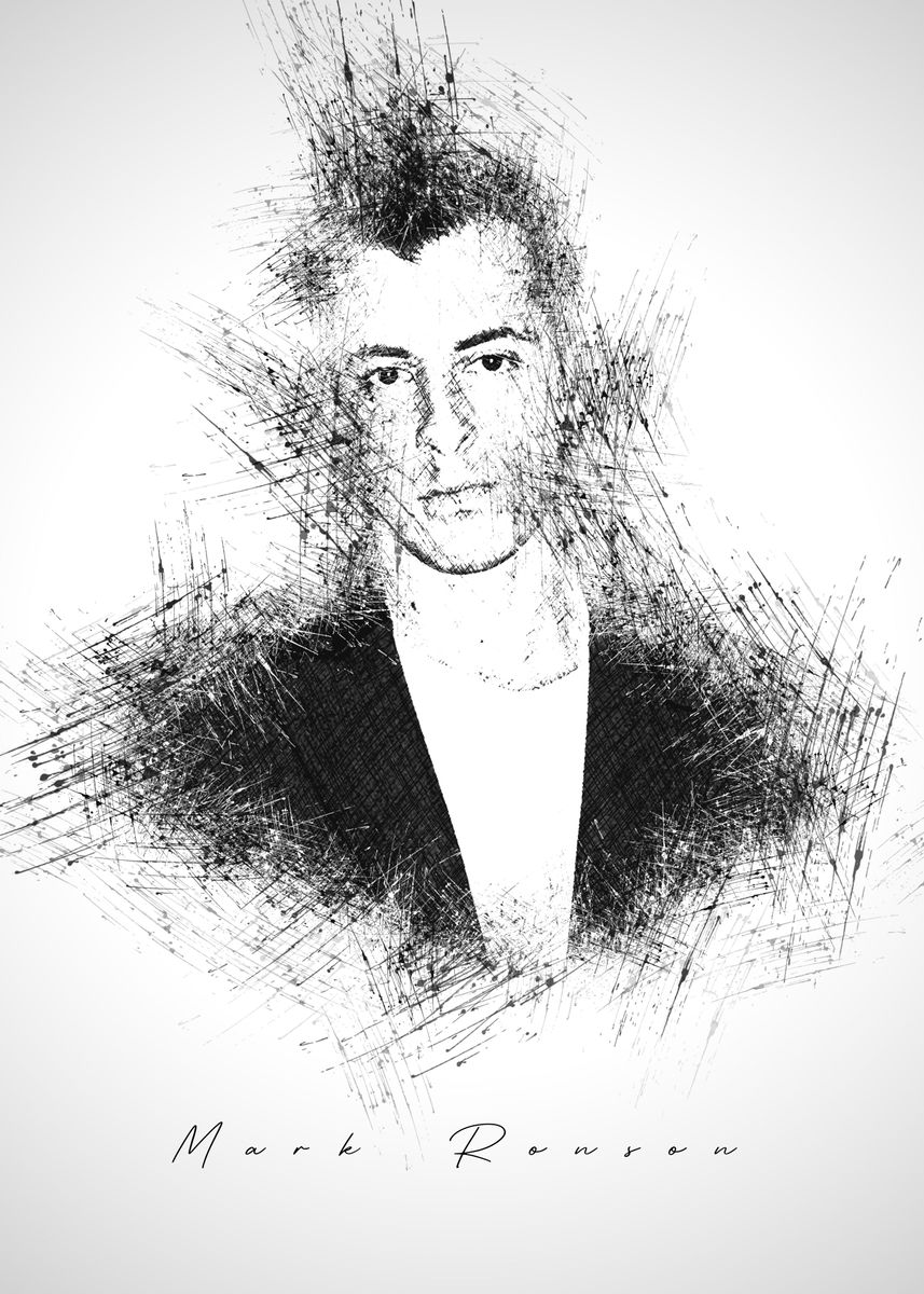 'Mark Ronson' Poster, picture, metal print, paint by Clay Williams ...