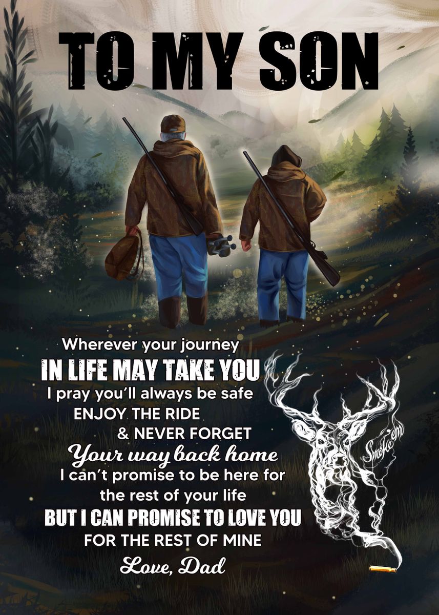 'To My Son' Poster, picture, metal print, paint by BANANA STUDIO | Displate