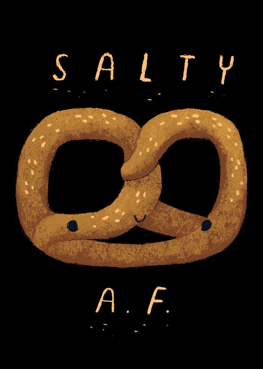 'Salty AF' Poster by Louis roskosch | Displate