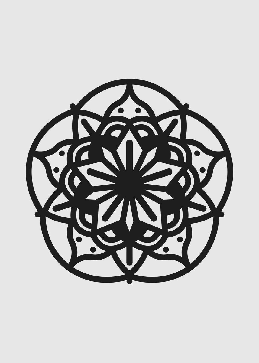 'Mandala V3' Poster, picture, metal print, paint by artisticdesign 1903 | Displate