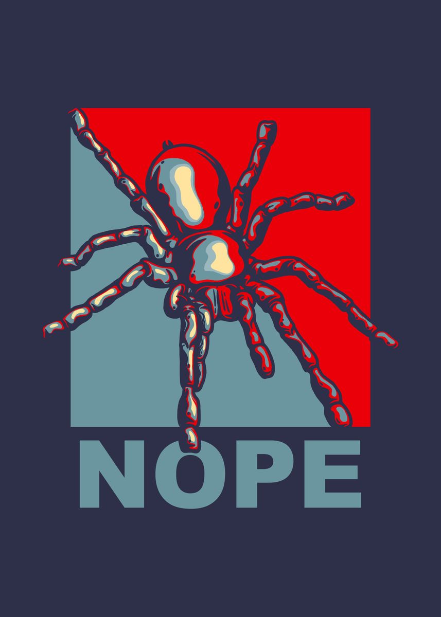 'Nope Spider' Poster by Yipptee | Displate