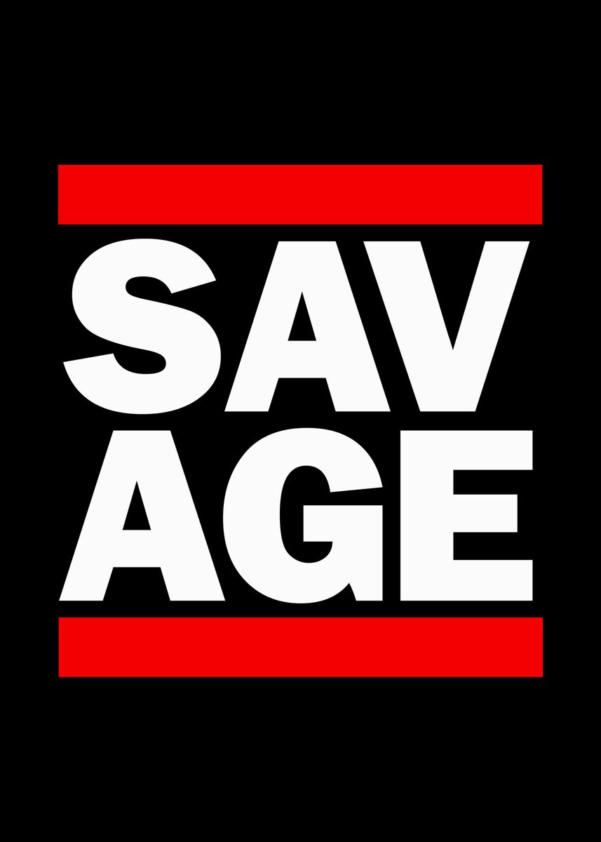 'Savage' Poster by Yipptee | Displate