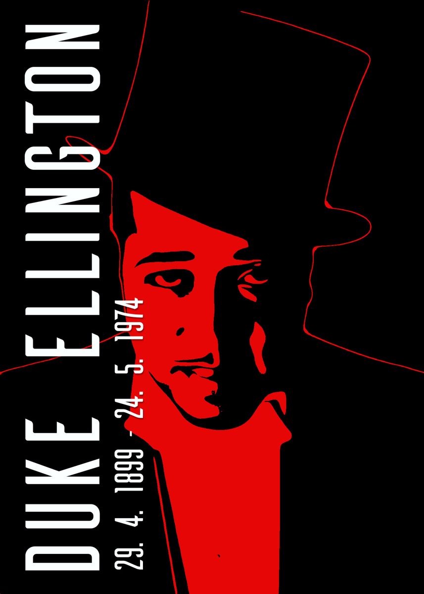 'Duke Ellington' Poster, picture, metal print, paint by Petra ...