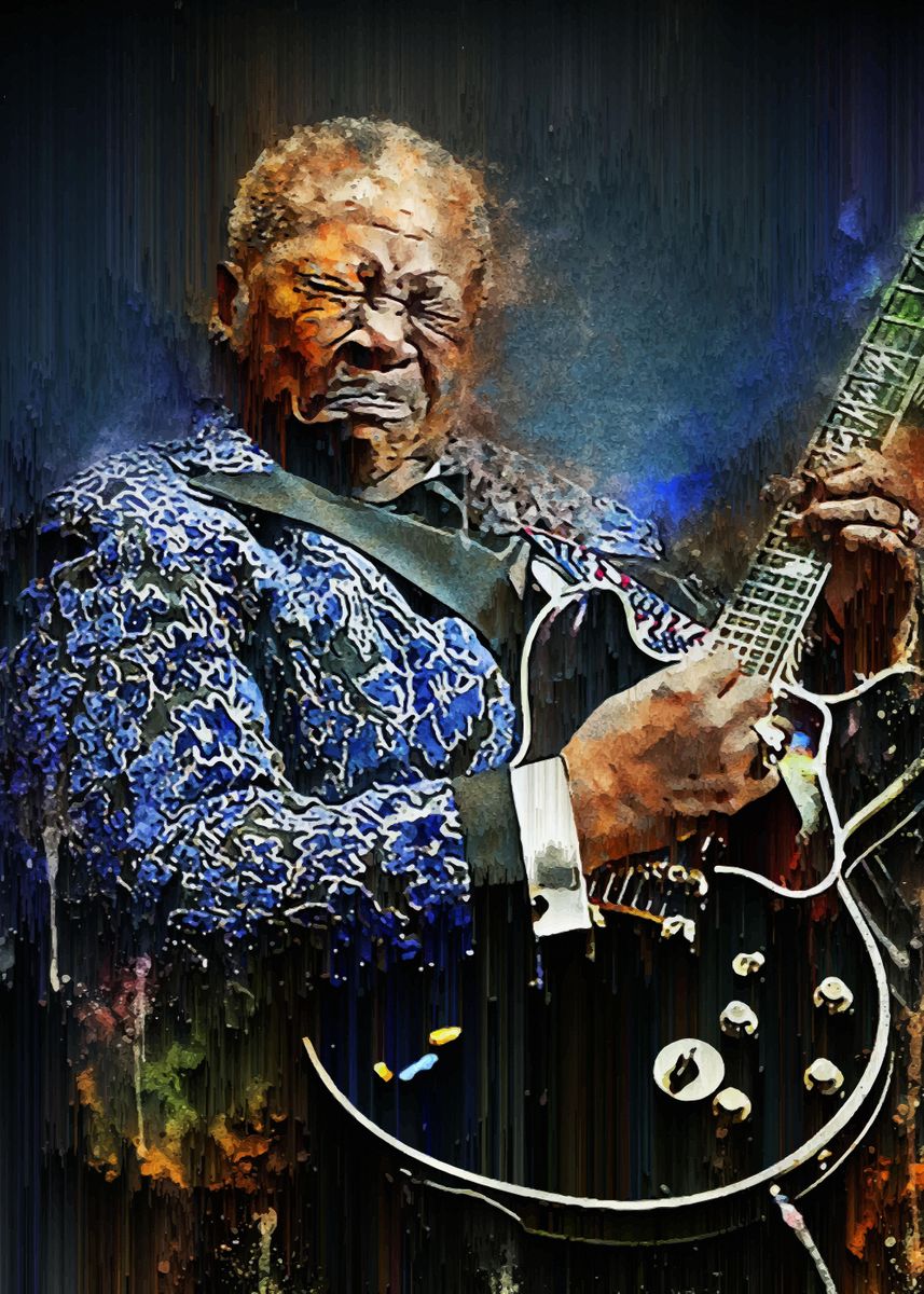 'BB king king' Poster, picture, metal print, paint by Muhammad Irsan ...