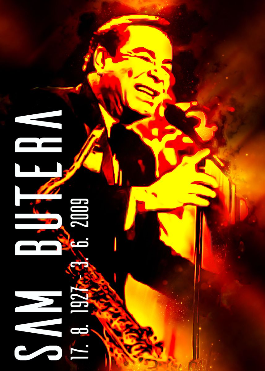 'Sam Butera' Poster, picture, metal print, paint by Petra Rommelfanger ...